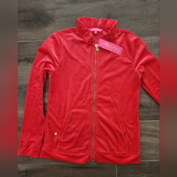 Lilly Pulitzer | Jackets & Coats | Lilly Pulitzer Velour Jacket Nwt Sz ...